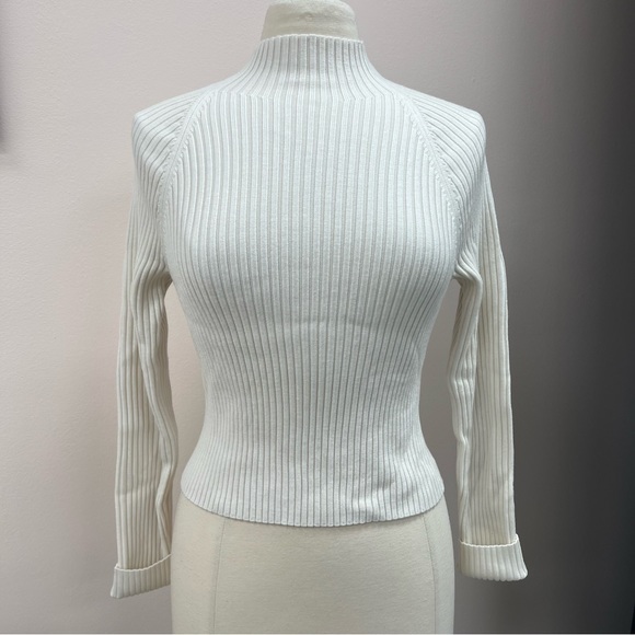 Alice + Olivia | Sweaters | Alice Olivia Cropped Turtleneck Sweater In ...